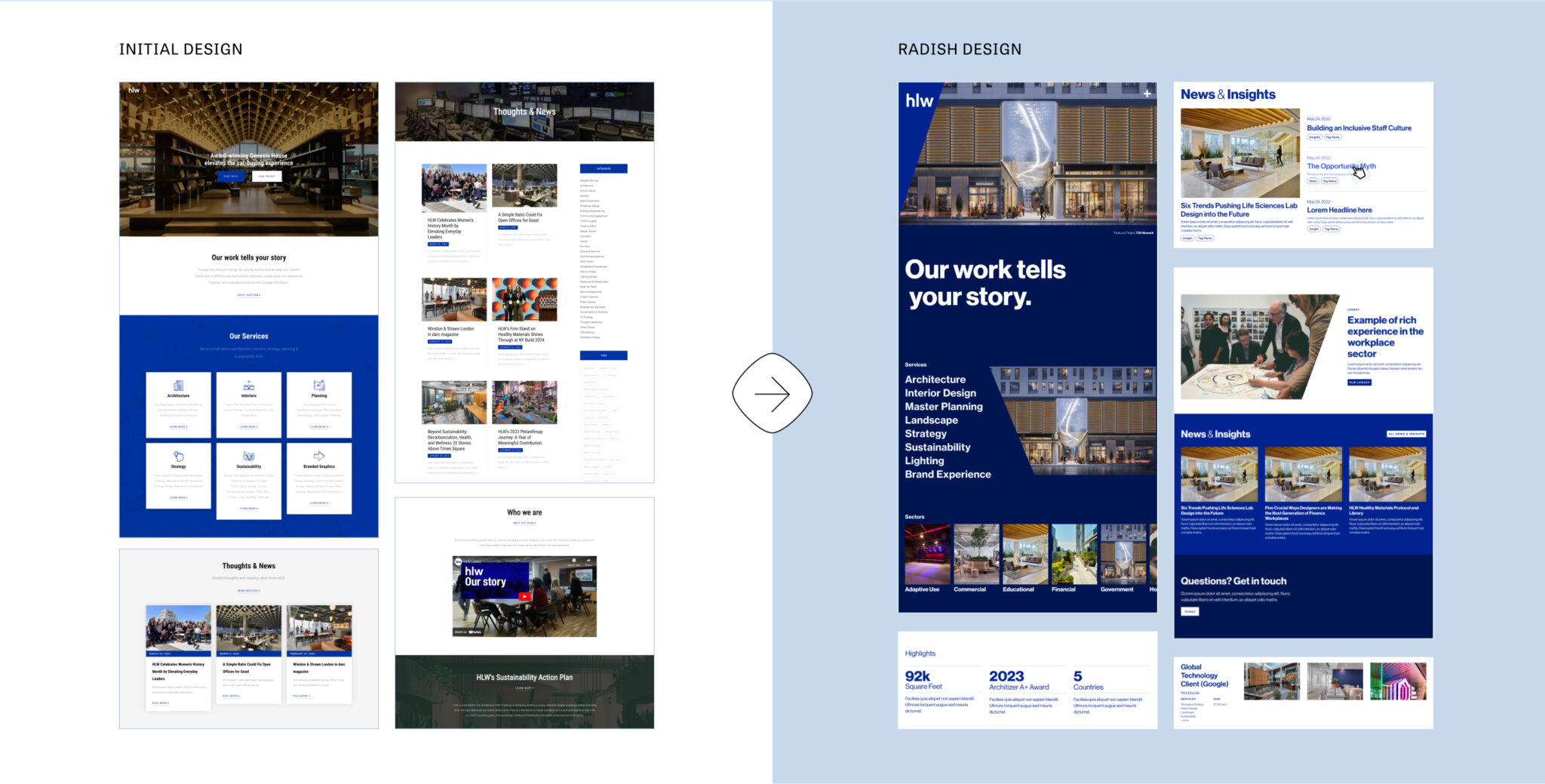 Building a dynamic portfolio site for a global architecture firm - Radish Lab